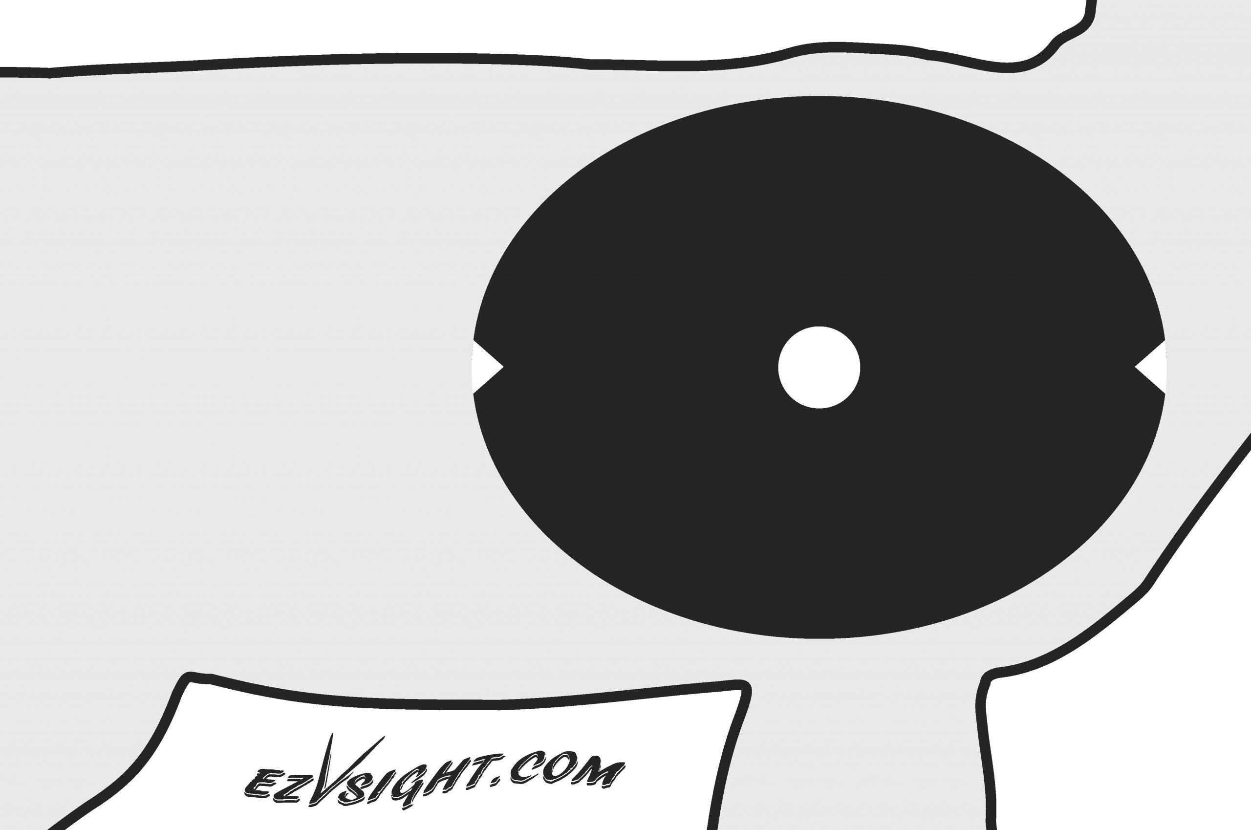 EZ V SIGHT VITAL ZONE PAPER TARGET 5 PACK – Summit Archery Supply